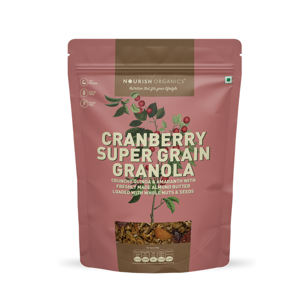Buy Cranberry Super Grain Granola | Nourish organics