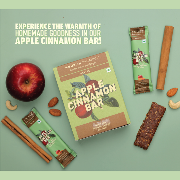 Get Nourish Organics Apple Cinnamon Bar - Upto 20% Off